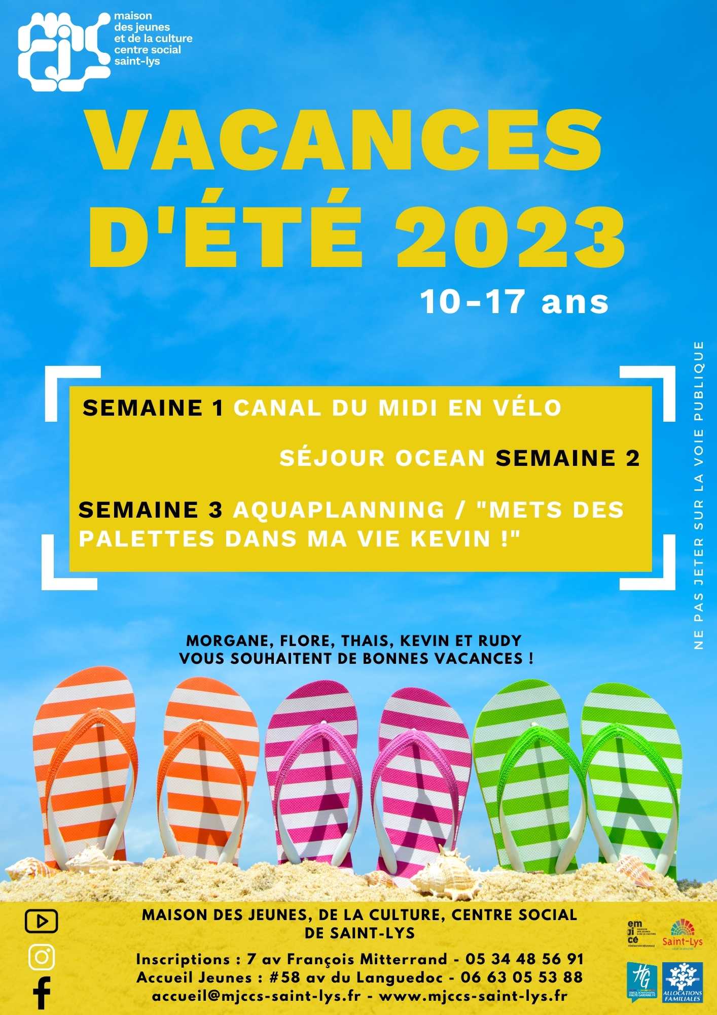 Mjccs Programme Jeunesse été 2023 Communication Léo Ferré De